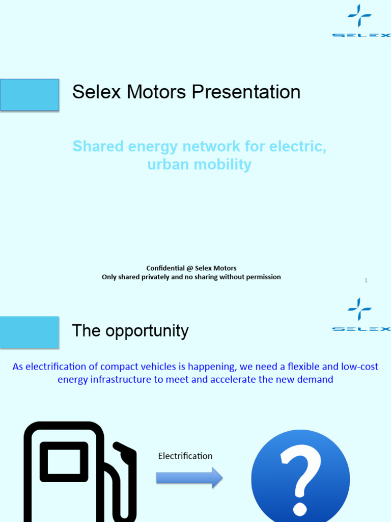 Selex Motors: Smart Battery Solutions | PDF | Electric Vehicle | Vehicles