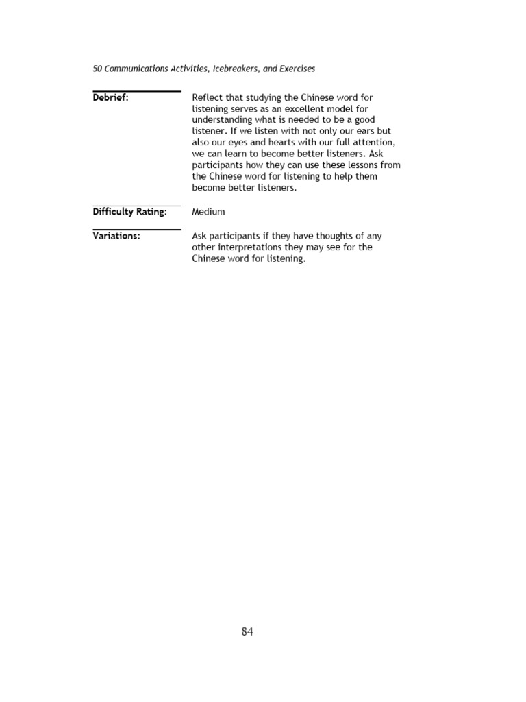 50 Communications Activities, Icebreakers, and Exercises (PDFDrive ...