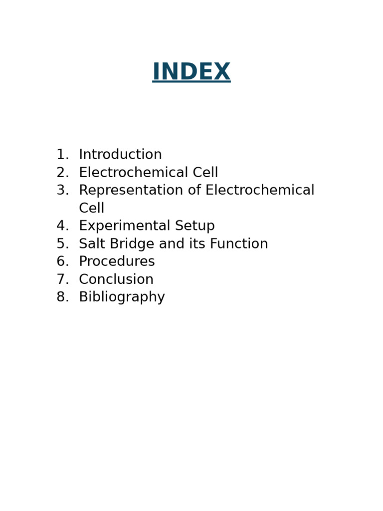 Electrochemical Cell Project | PDF | Electrochemistry | Redox