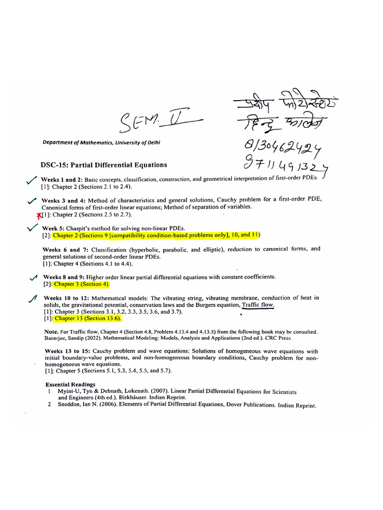 Elements of Partial Differential Equations by IAN N. SNEDDON | PDF