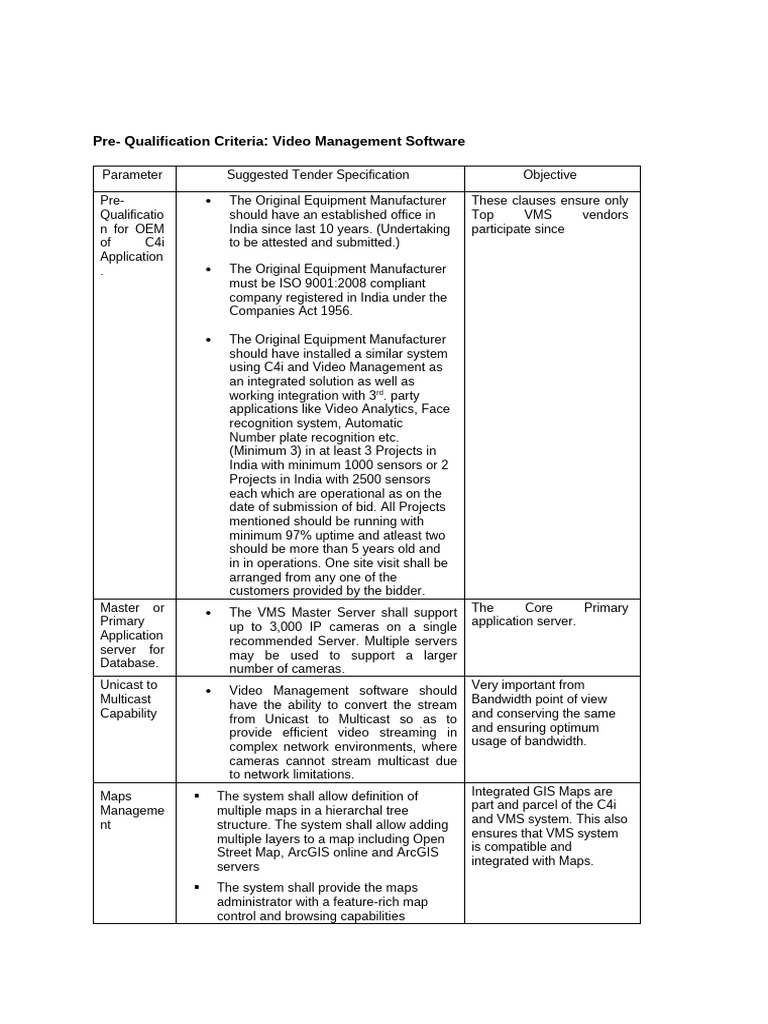 Rfp Technical Specs Pdf Internet Protocol Suite Computer Network