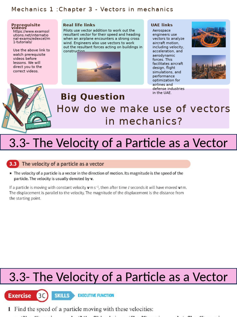 3.4 - Solving Problems Involving Velocity | PDF | Velocity | Speed