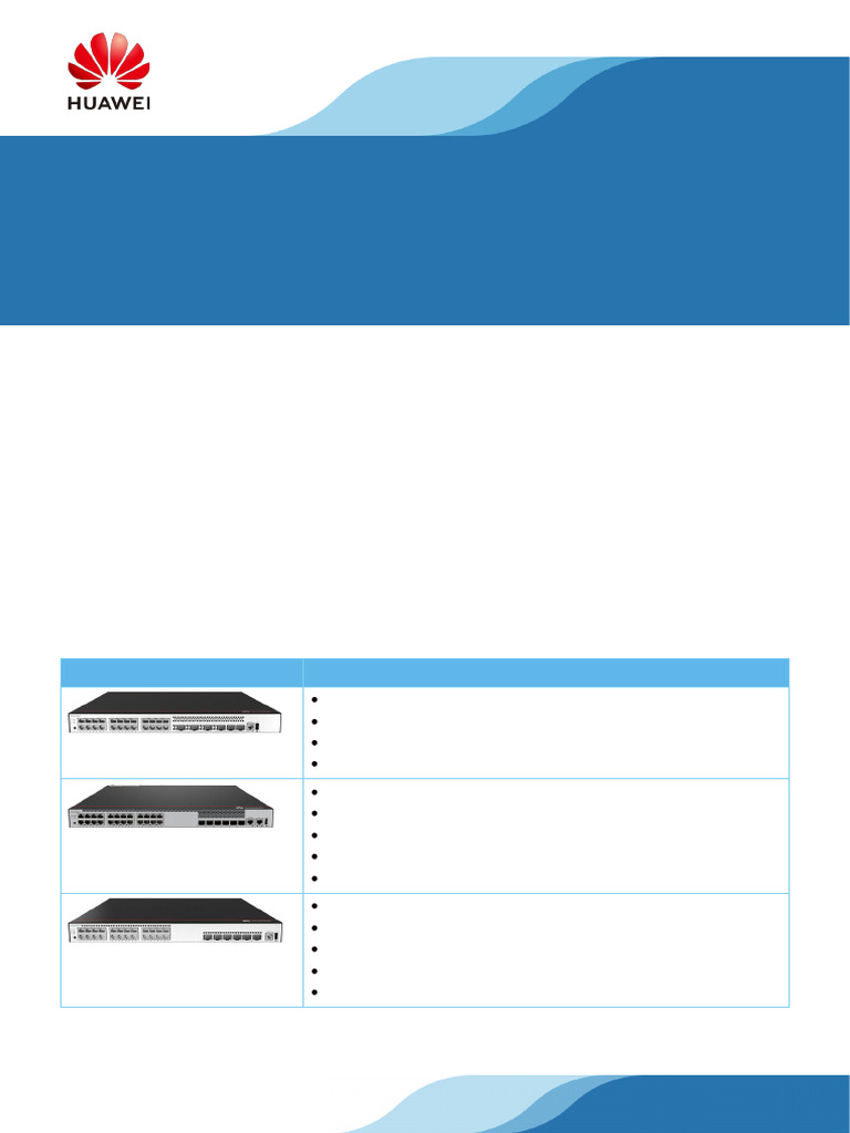 Huawei CloudEngine S5735-S-V2 Series Switches Datasheet | PDF | Network ...