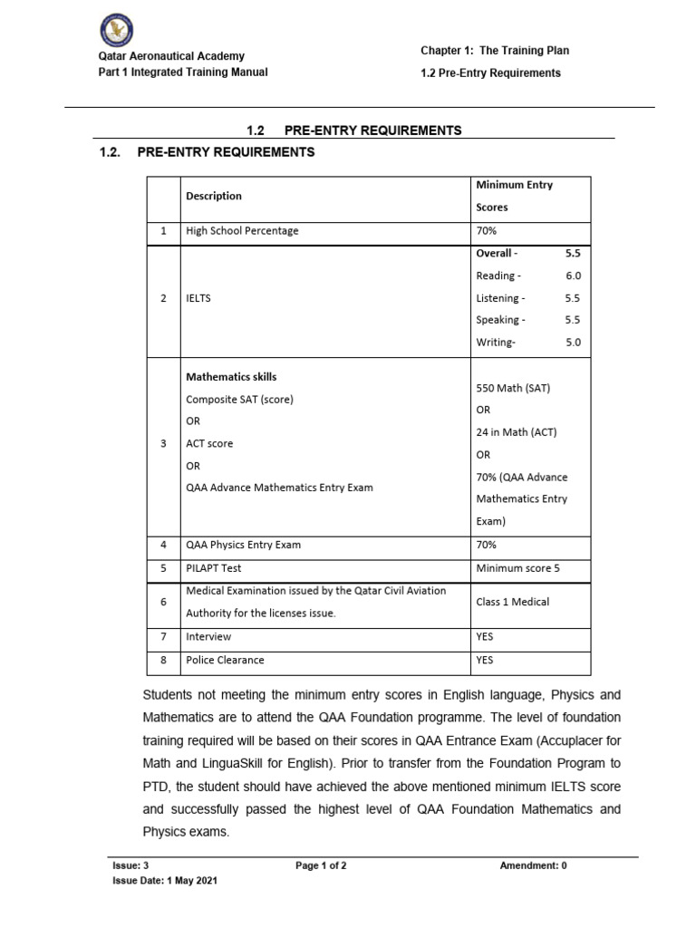 ATPL IELTS Requirement Level-Training Manual | PDF | International ...
