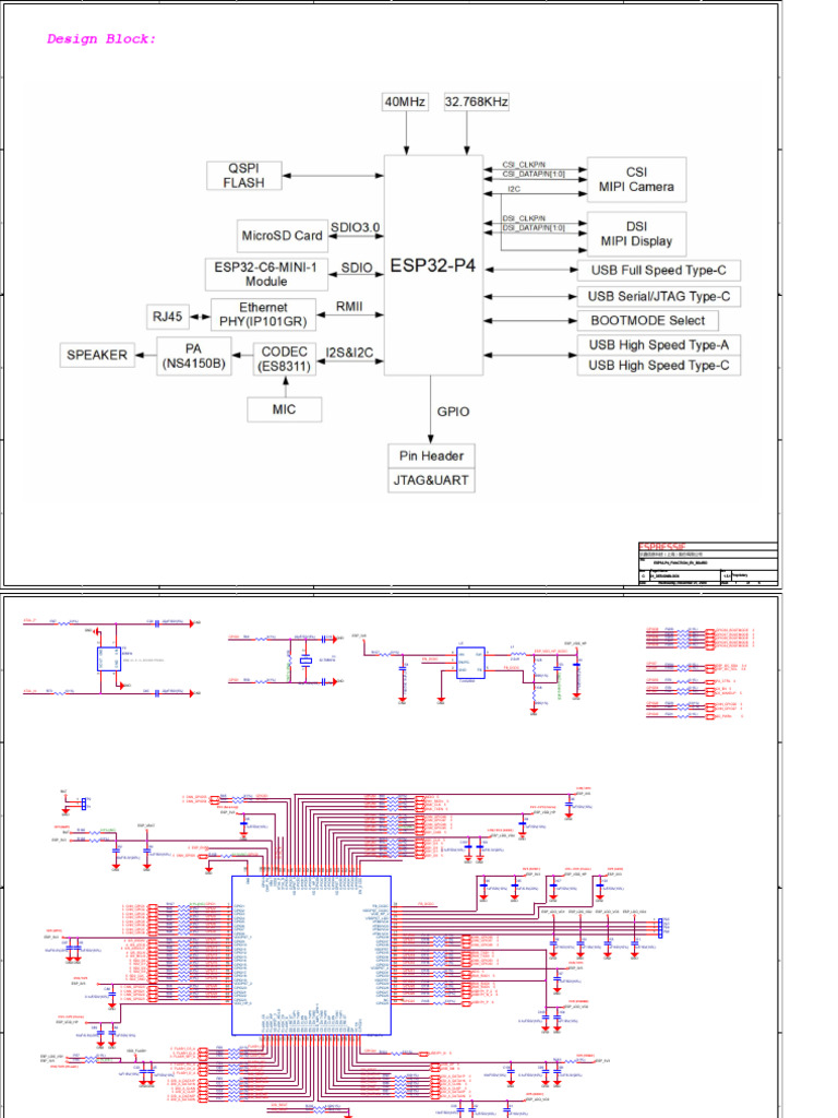 Esp32 p4 Function Ev Board Schematics - v1.5.1 | PDF