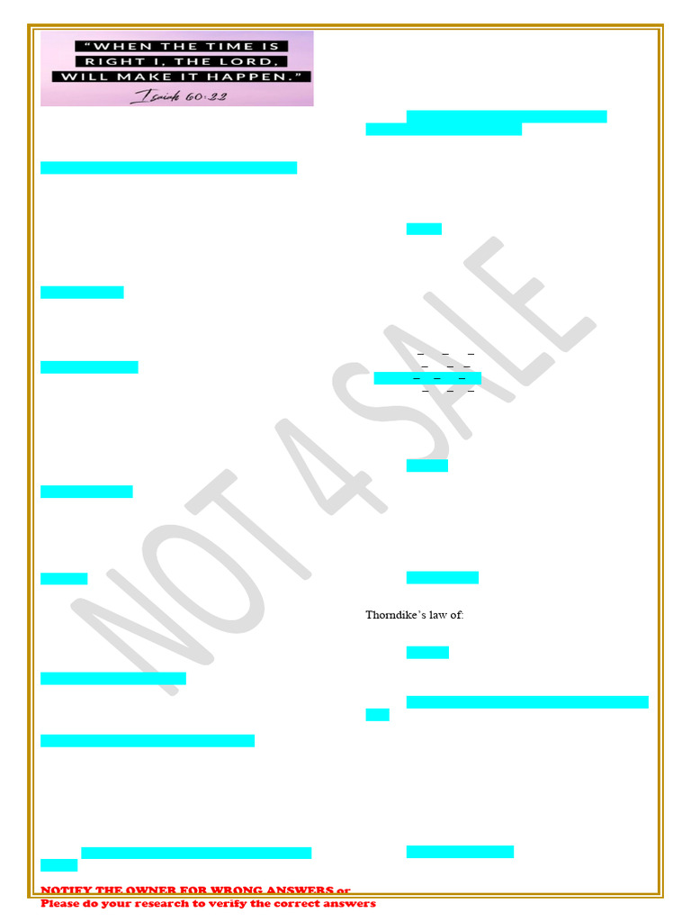 V.2 Prof Ed Please Do Not Share | PDF | Critical Thinking | Learning