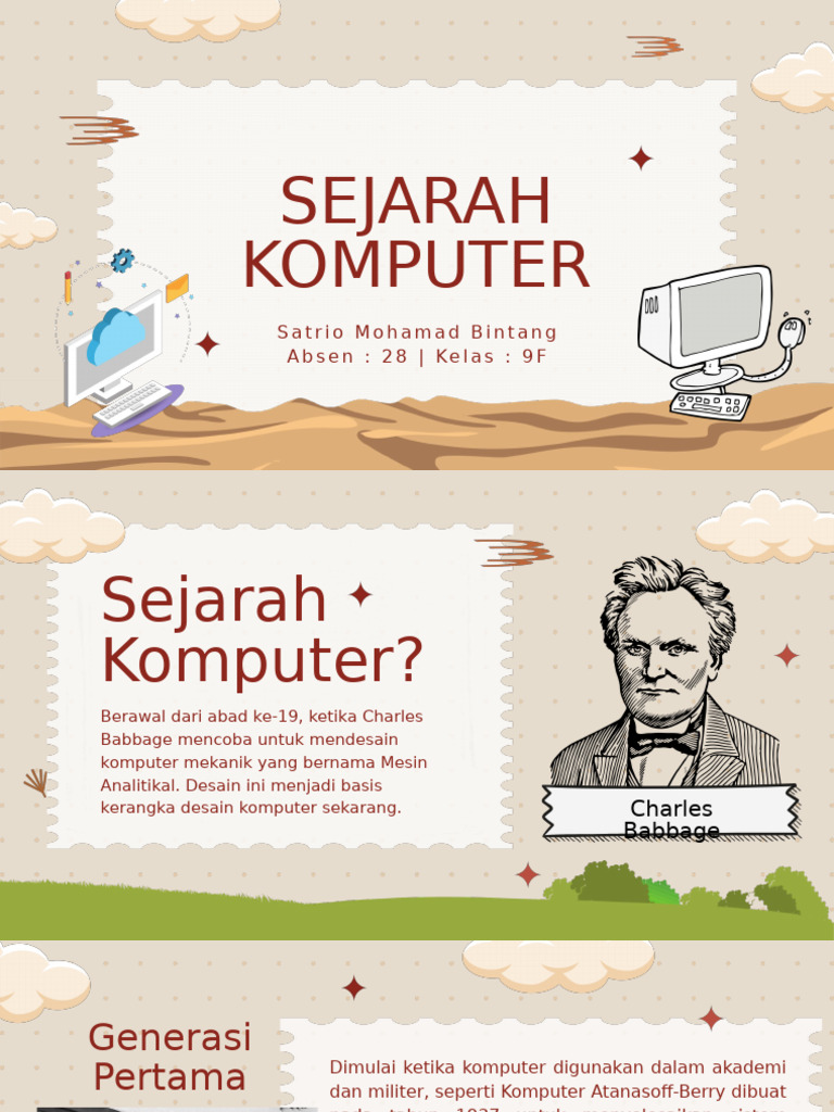 28 - 9F - Satrio Moh. Bintang - Tugas TIK Sejarah Komputer | PDF