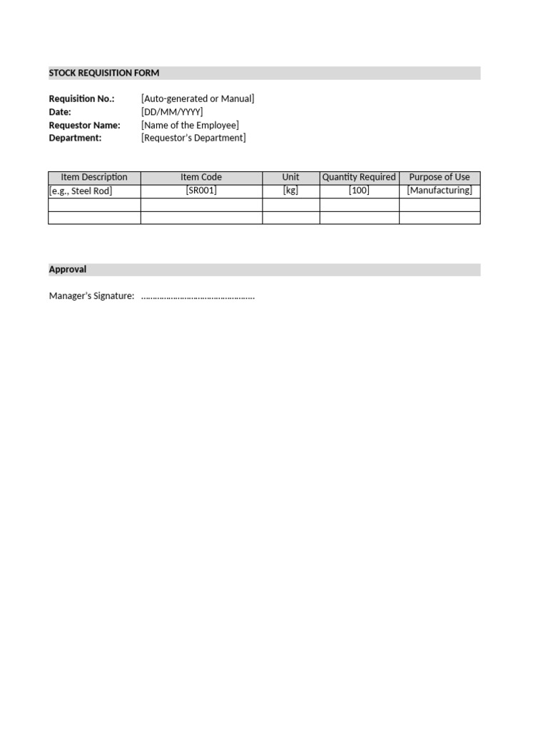 Store Maintenance Templates | PDF