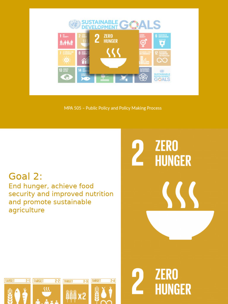 UN SDG 2 Zero Hunger | PDF