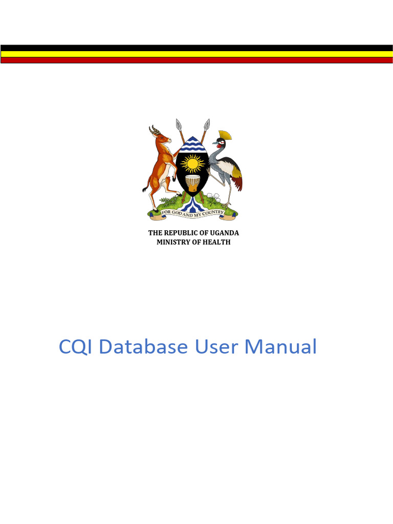 CQI Database User Manual | PDF | Password | Databases