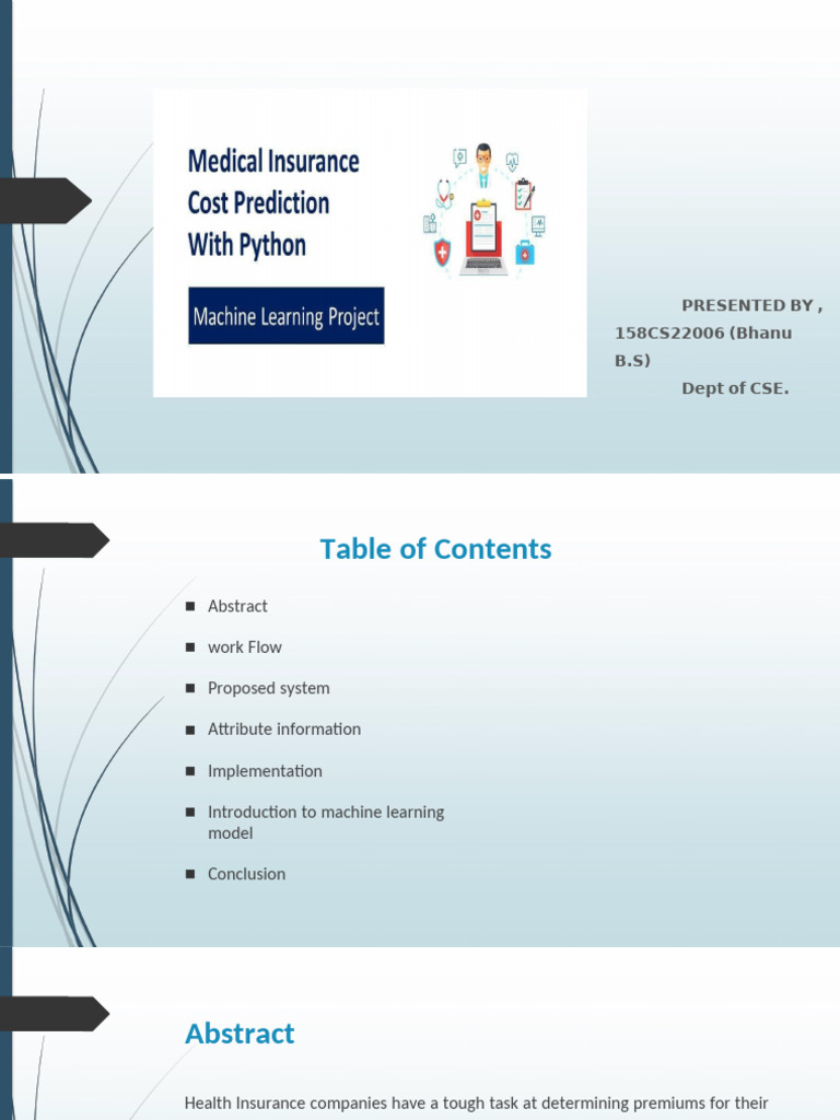 Predicting Health Insurance Premiums Using ML | PDF | Regression ...