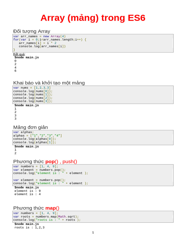 Es6 ARRAY Ok | PDF