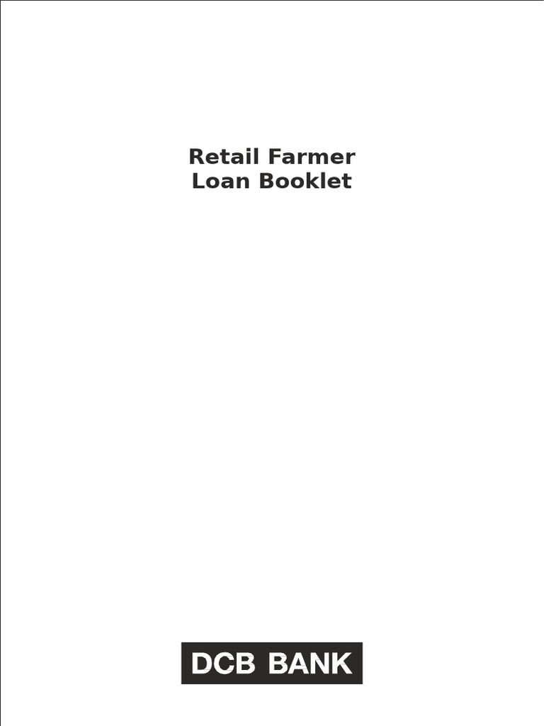 Retail Farmer Loan Agreement Details | PDF | Banks | Insurance