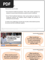First Conditional Speaking Cards for ESL | PDF | English As A Second Or ...
