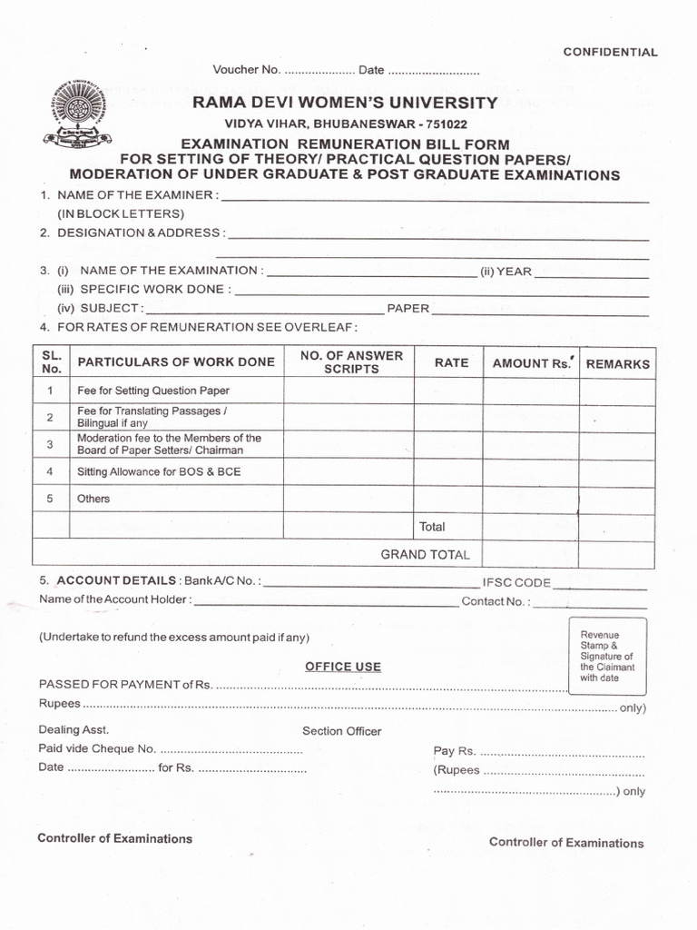Bill Form 2024 | PDF