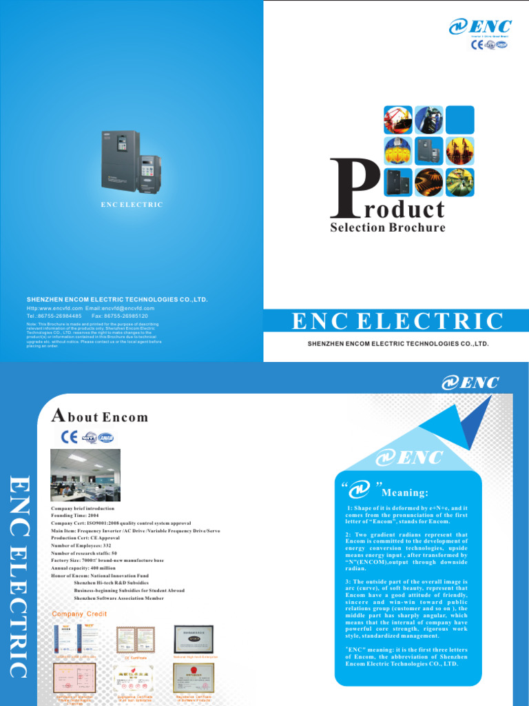 Encom Electric Inverter Product Brochure | PDF | Power Inverter | Mains ...