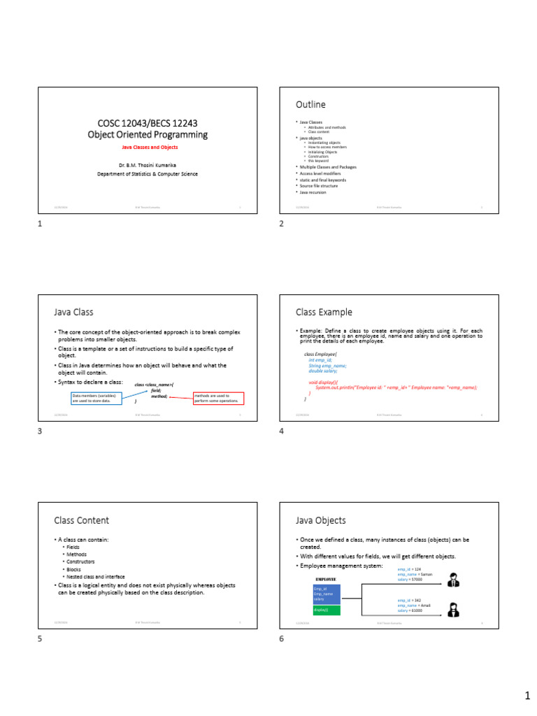 Classes, Objects and Constructors | PDF | Programming | Constructor (Object Oriented Programming)