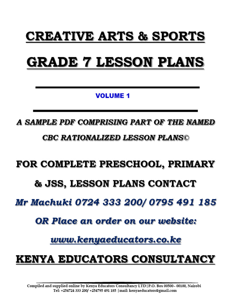 CAS GRADE 7 LESSON PLANS SAMPLE | PDF | Learning | Pollution