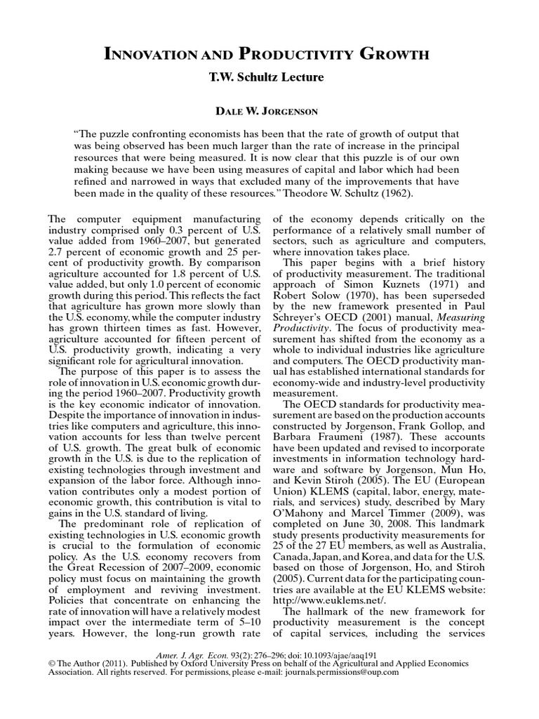 inno | PDF | Economic Growth | Capital (Economics)