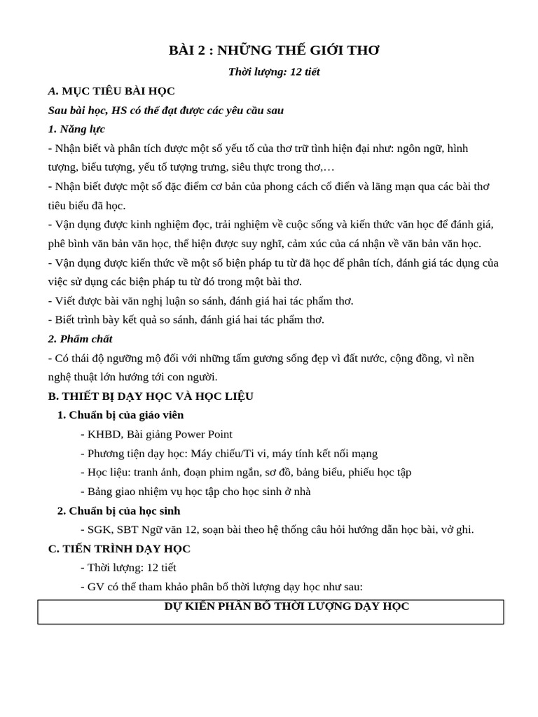 Ngu Van 12 Cham Cham | PDF