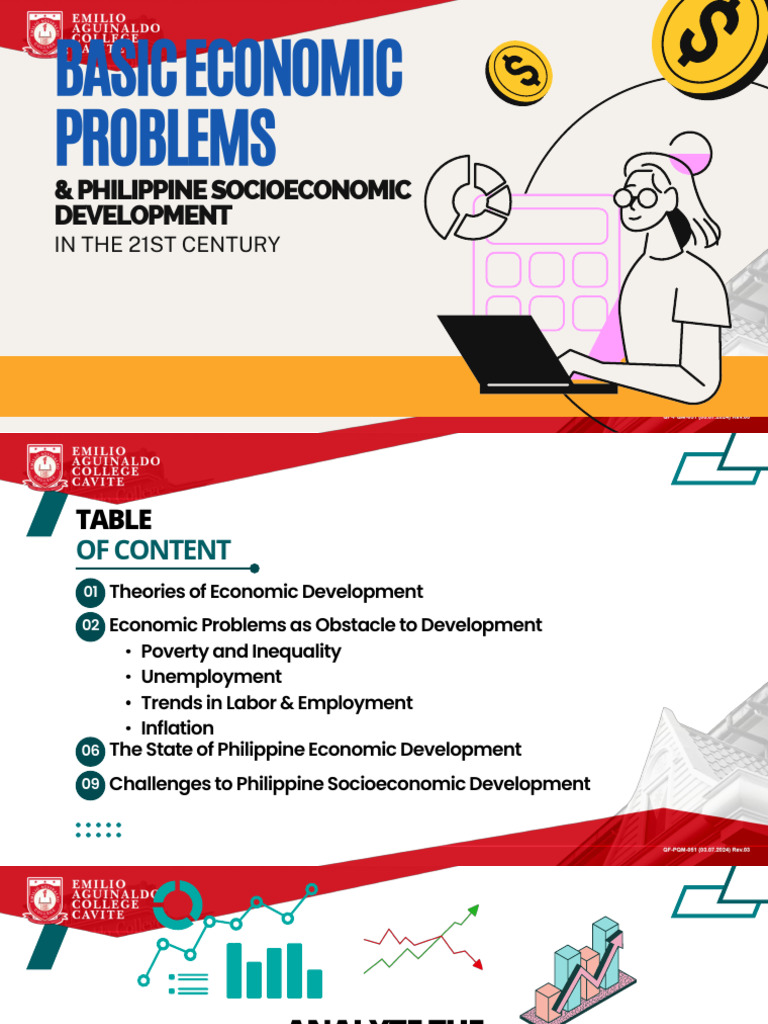 Lesson 2 Basic Economic Problems and Philippine Socioeconomic Development in The 21t Century ...
