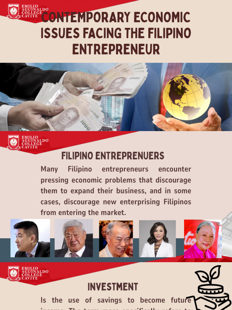 LESSON 4 Contemporary Issues Facing The Filipino Entrepreneur | PDF ...