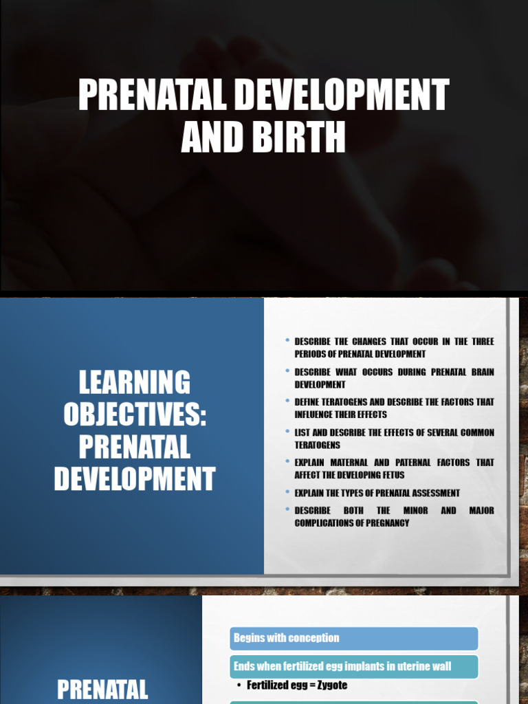 Chapter 5 Prenatal Development and Birth | PDF | Childbirth | Prenatal ...