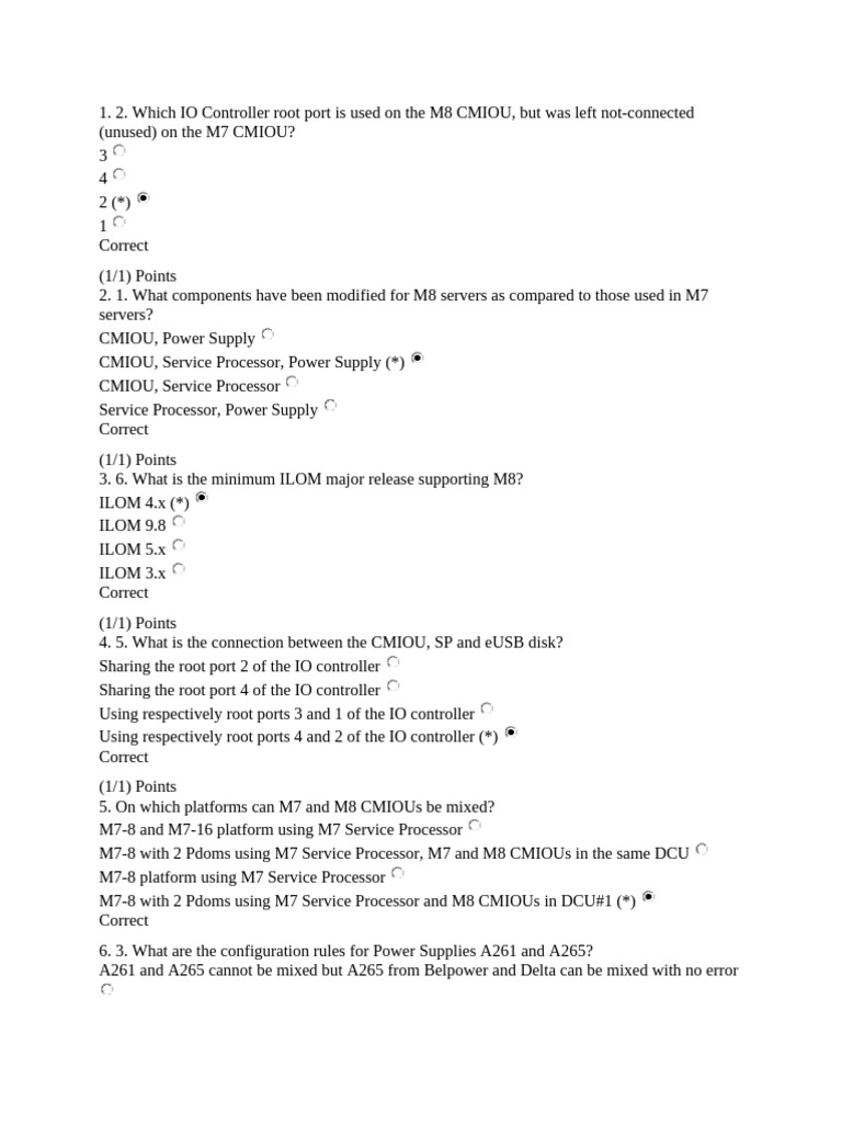 SPARC M8 Vs M7 Server Differences Assessment | PDF | Computer Networking | Computer Science