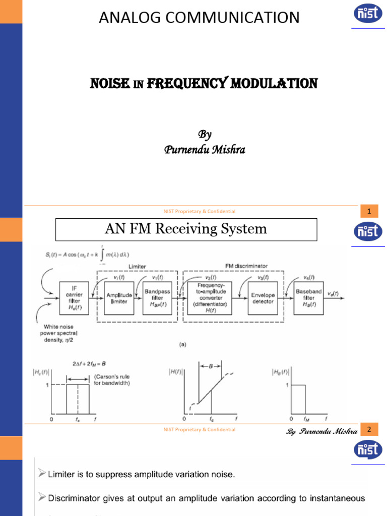 Noise in Frequency Modulation | PDF | Frequency Modulation ...