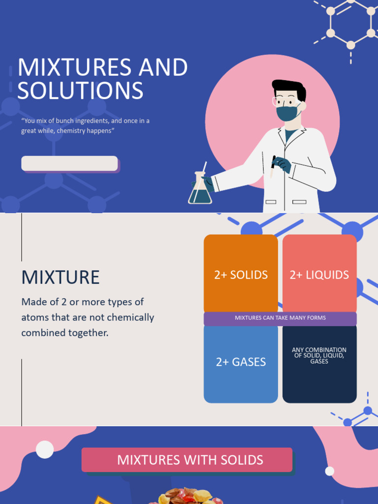 Module 7 - Mixtures and Solutions | PDF | Mixture | Solubility