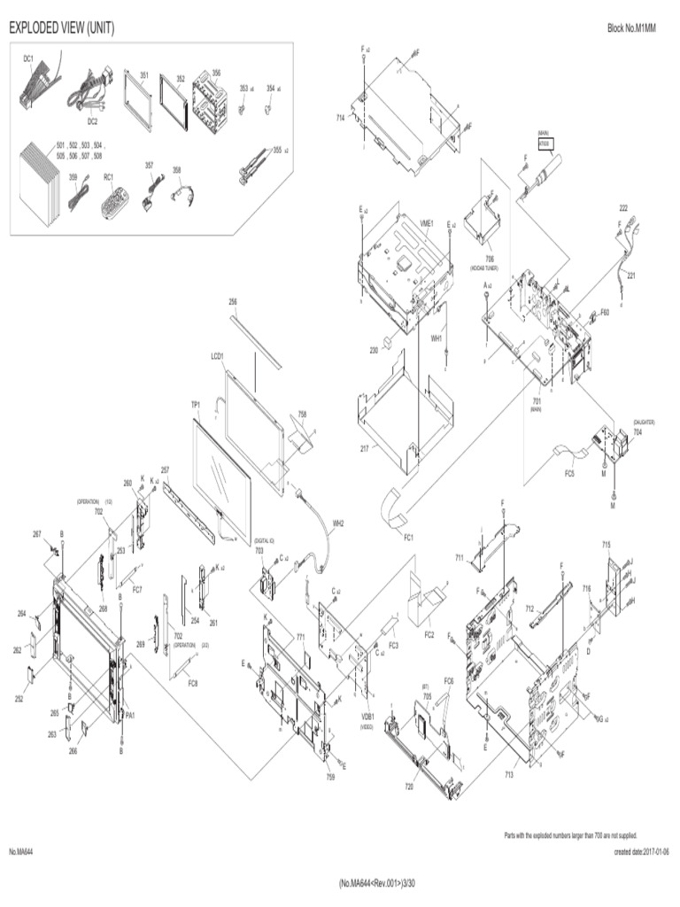 JVC T, kw-v230bt, kw-v230bt, kw-v230btm, kw-v235dbt Exploded View Parts ...