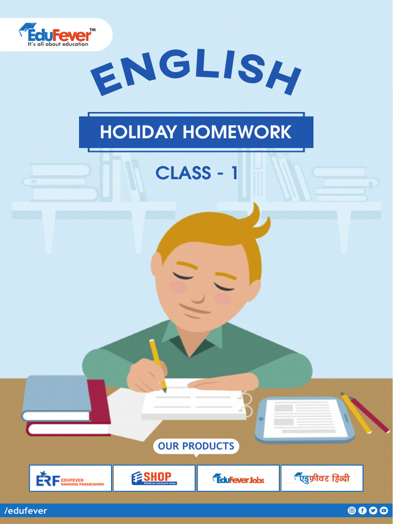 English Holiday Homwork-1 | PDF