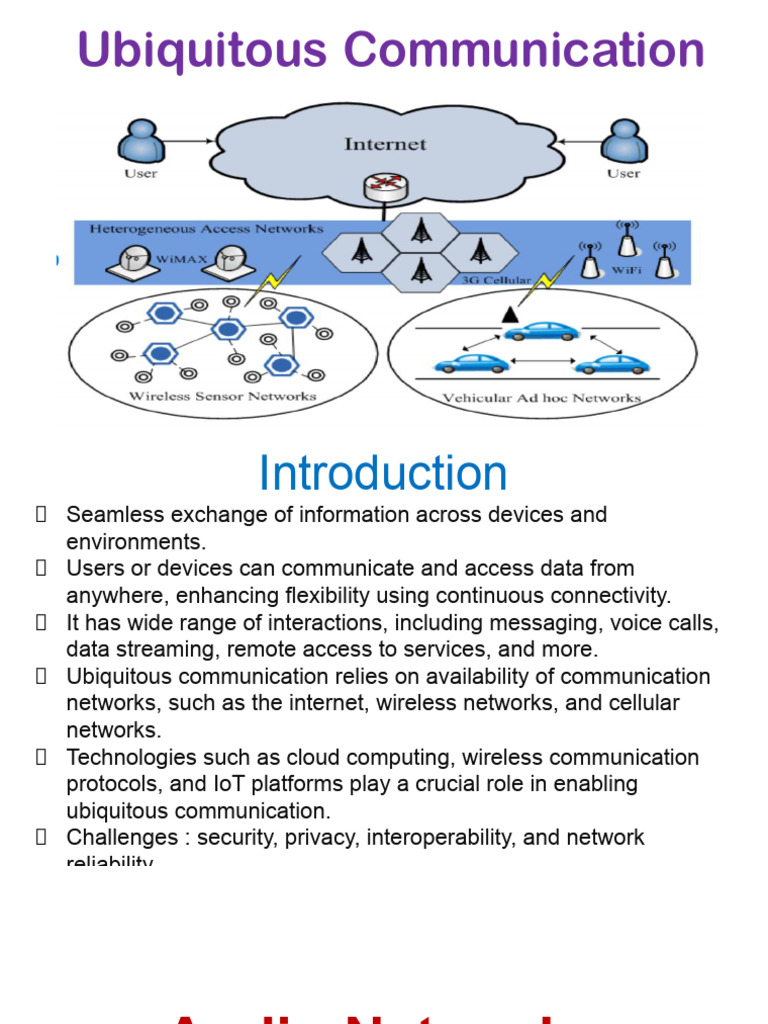 Ubiquitous Communication | PDF | Computer Network | Telecommunications
