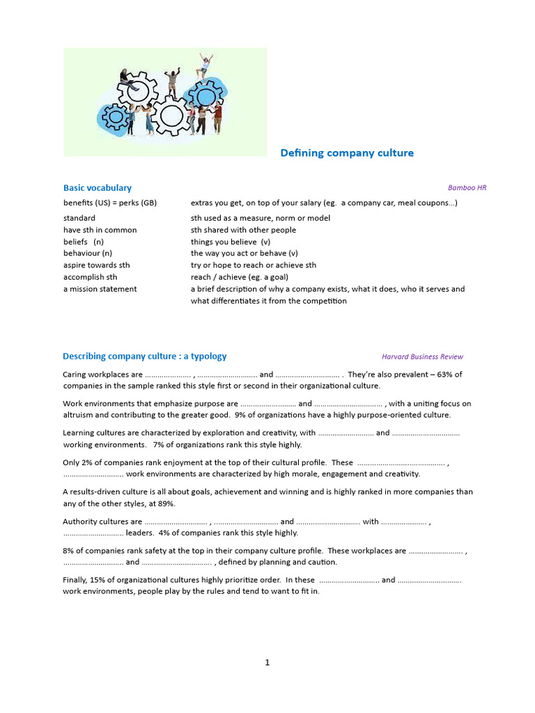 Understanding Company Culture Dynamics | PDF | Organizational Culture ...