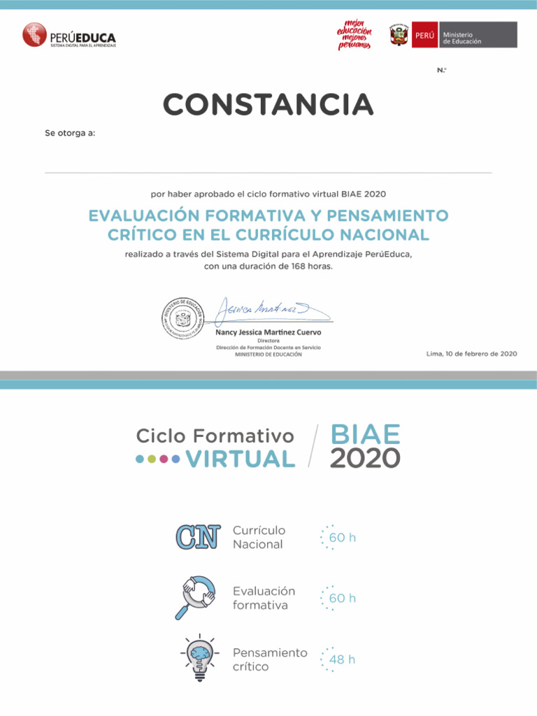 Evaluación Formativa y Pens. Crítico Cneb | PDF