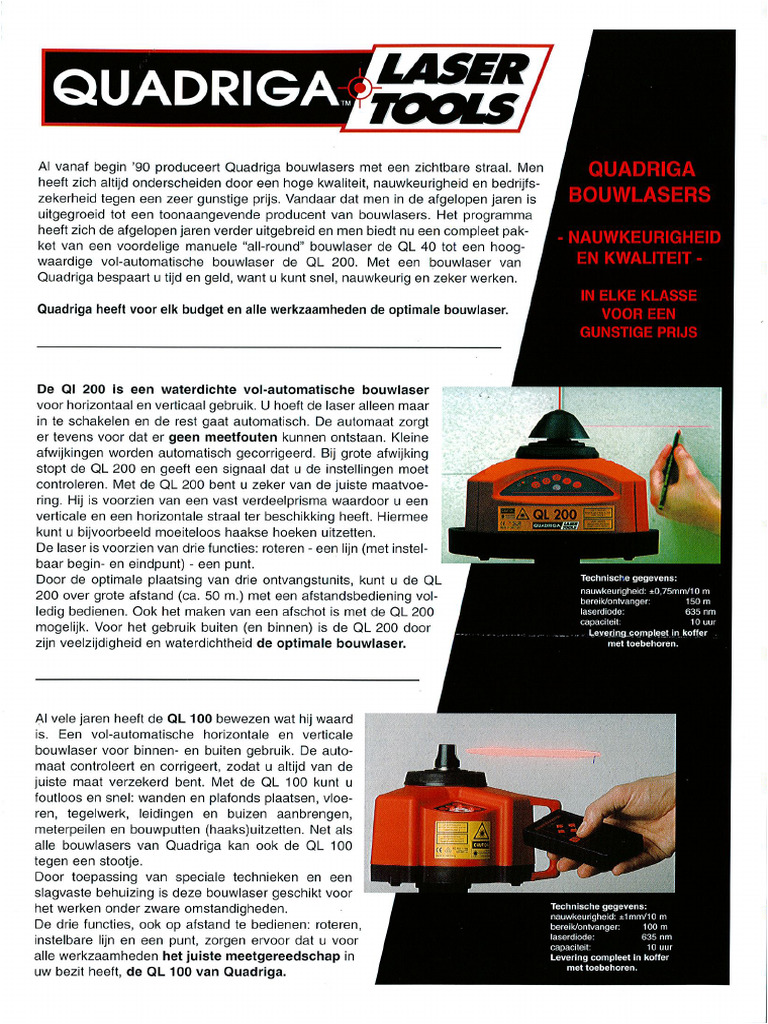 Quadriga Laser | PDF