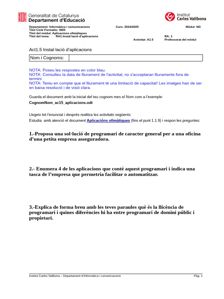 ED1SMX ACT 2425 001 R1 M1 Activitat15 | PDF