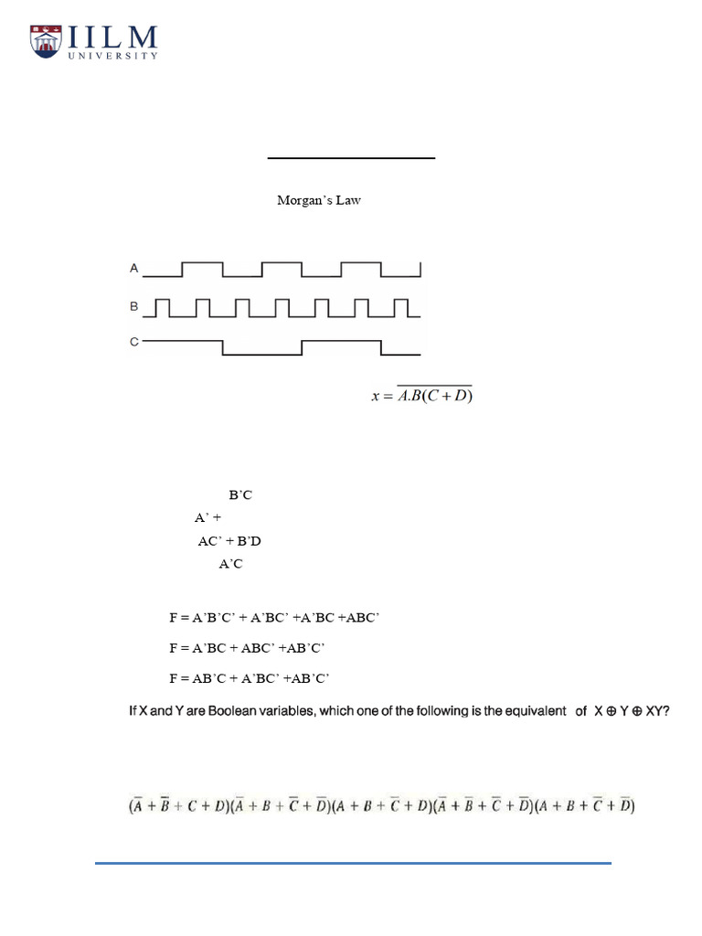 Unit-1 DECO Tutorial Sheet - EvenSem | PDF | Logic Gate | Boolean Algebra