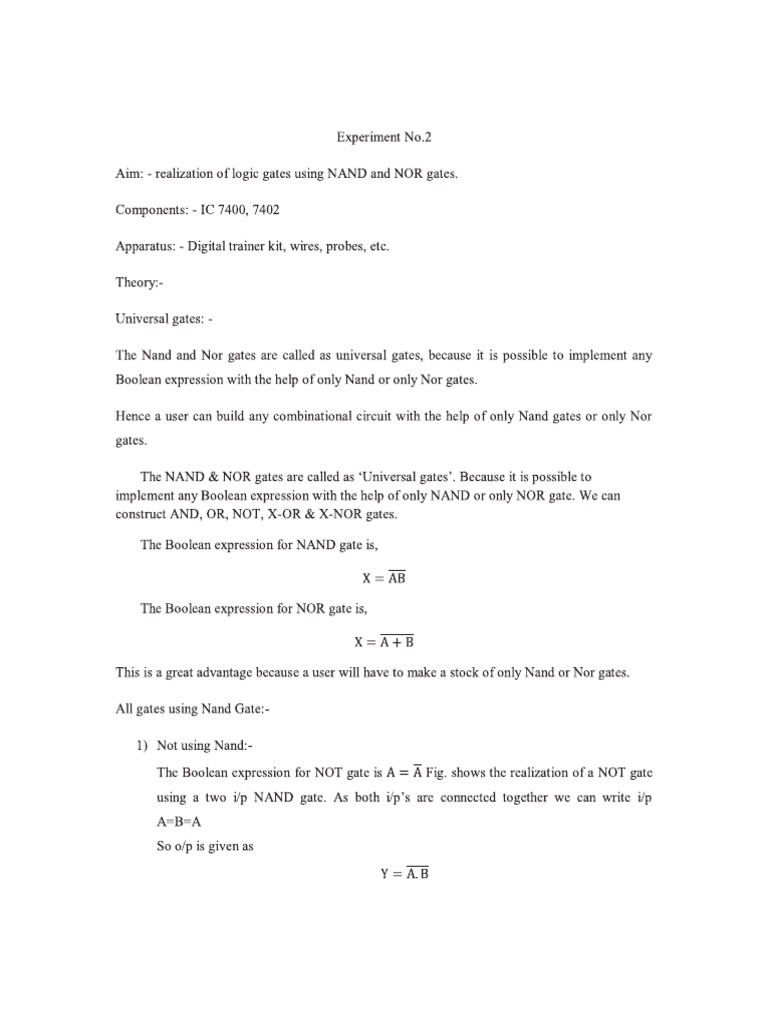 Universal Gates | PDF