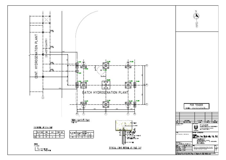 0712 COM2-PTUOI-M3-2023-012-01 Rev0 (Piling Layout Batch Hyd Plant) | PDF