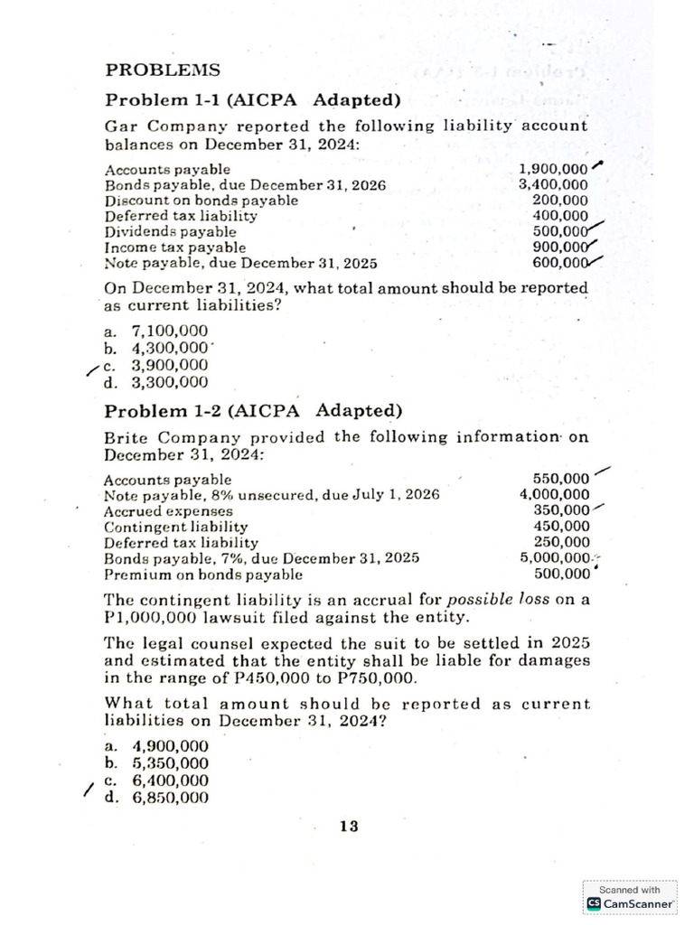 Far 2 Activity Chapters 1 3 | PDF