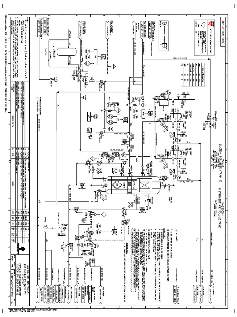 8381-2201-DP-3401 D7 P&ID Suction Scrubber (Train 1) | PDF
