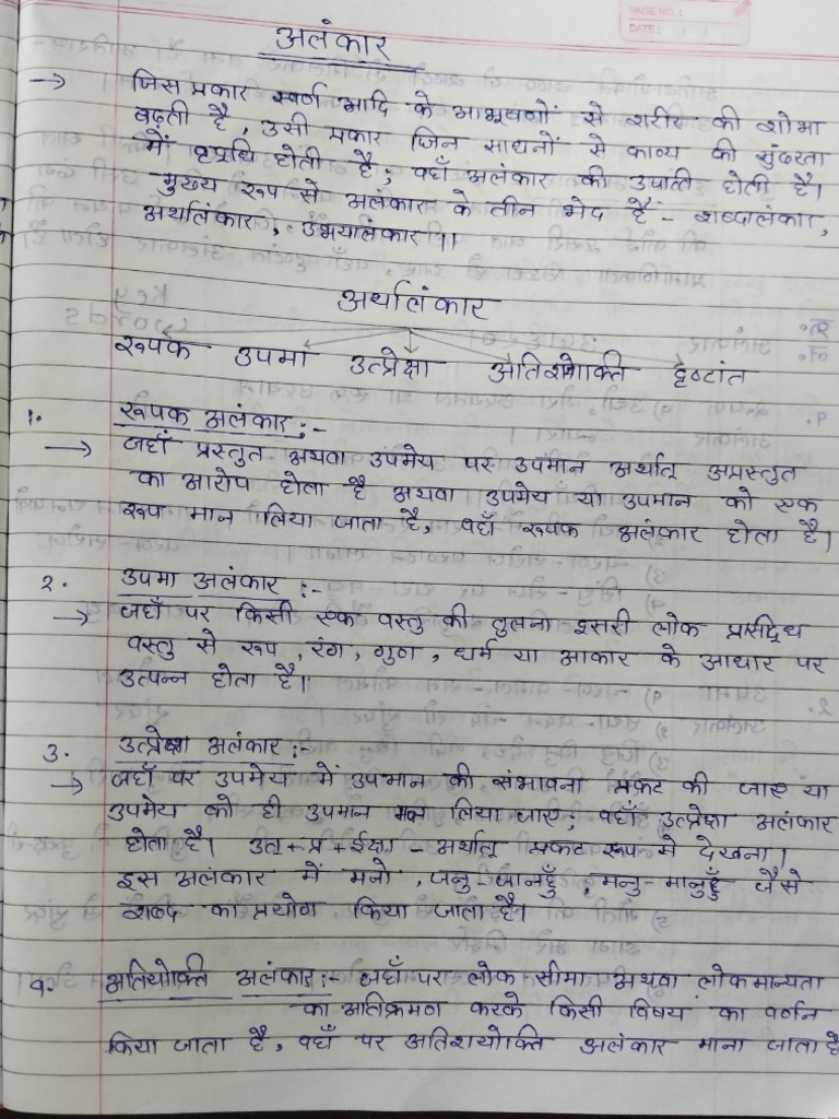 अलंकार syjc | PDF