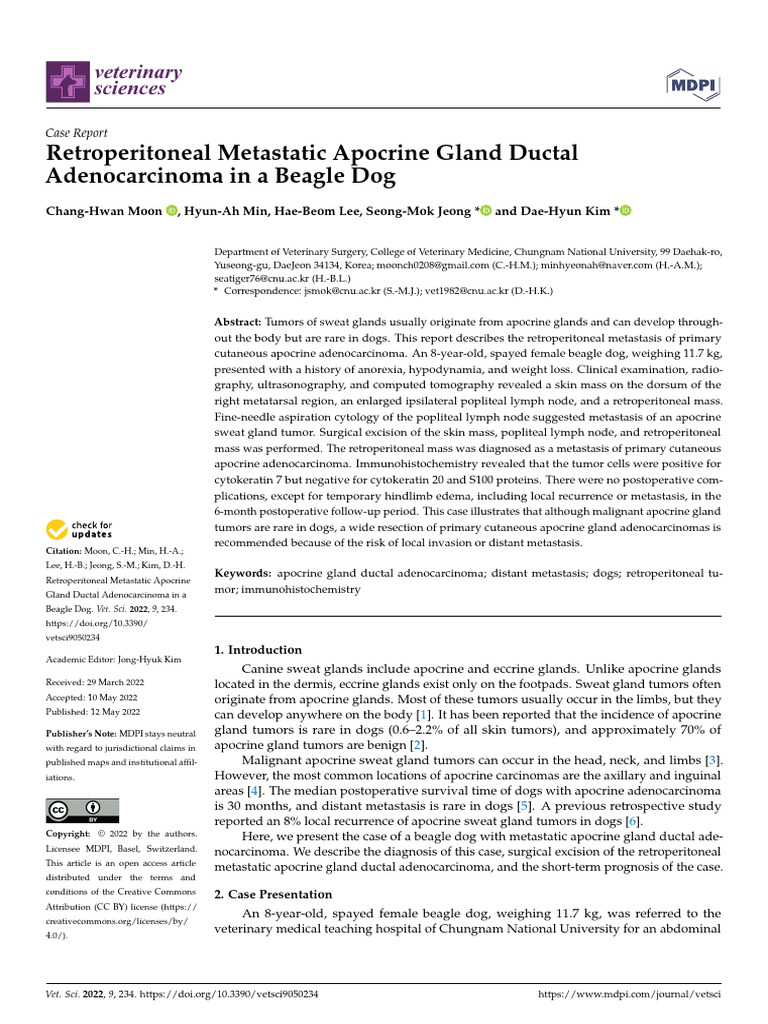 Retroperitoneal Metastatic Apocrine Gland Ductal 1xnth307 | PDF ...