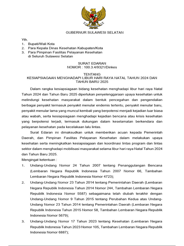 20241224074815draft Surat Edaran Nataru_proses[1] | PDF