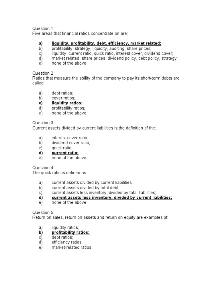 Chapter 13 Financial Statement Analysis Solutions | PDF | Equity ...