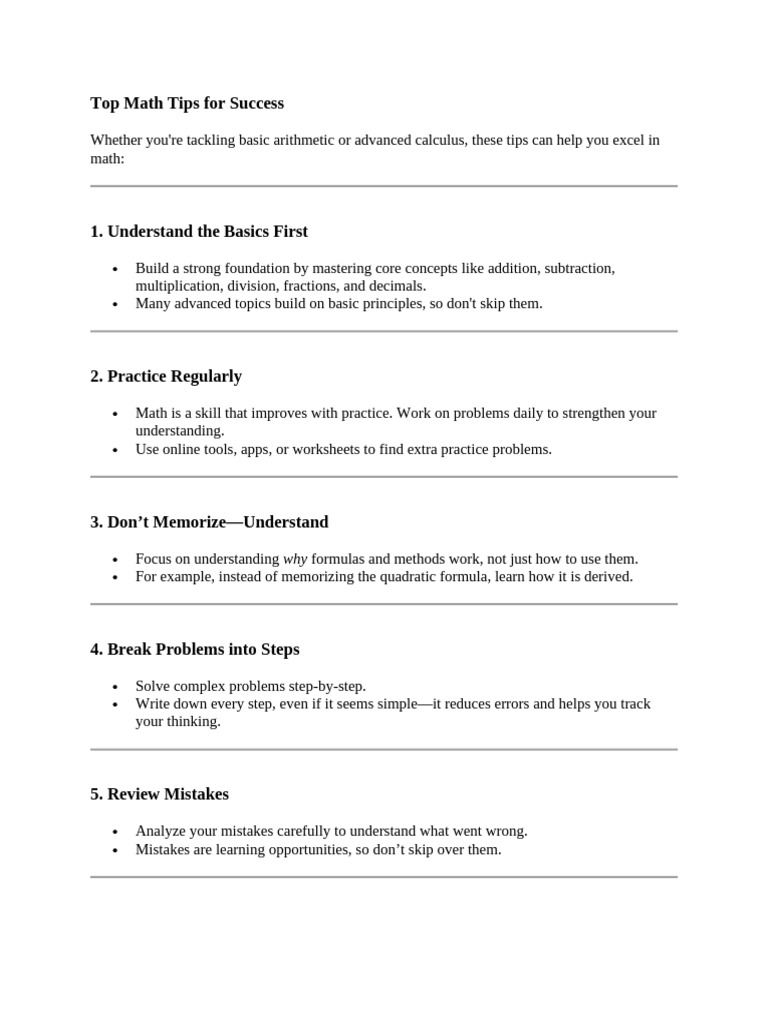 Understand The Basics First | PDF | Mathematics | Arithmetic
