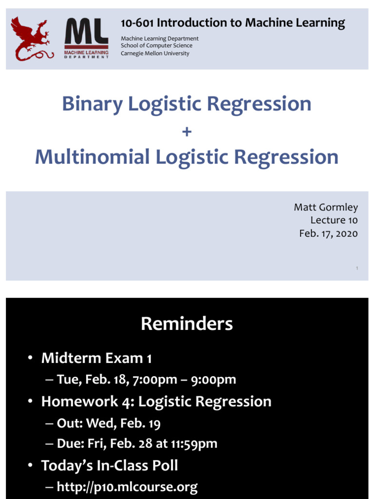 Binary Logistic Regression 2 | PDF | Logistic Regression | Regression Analysis