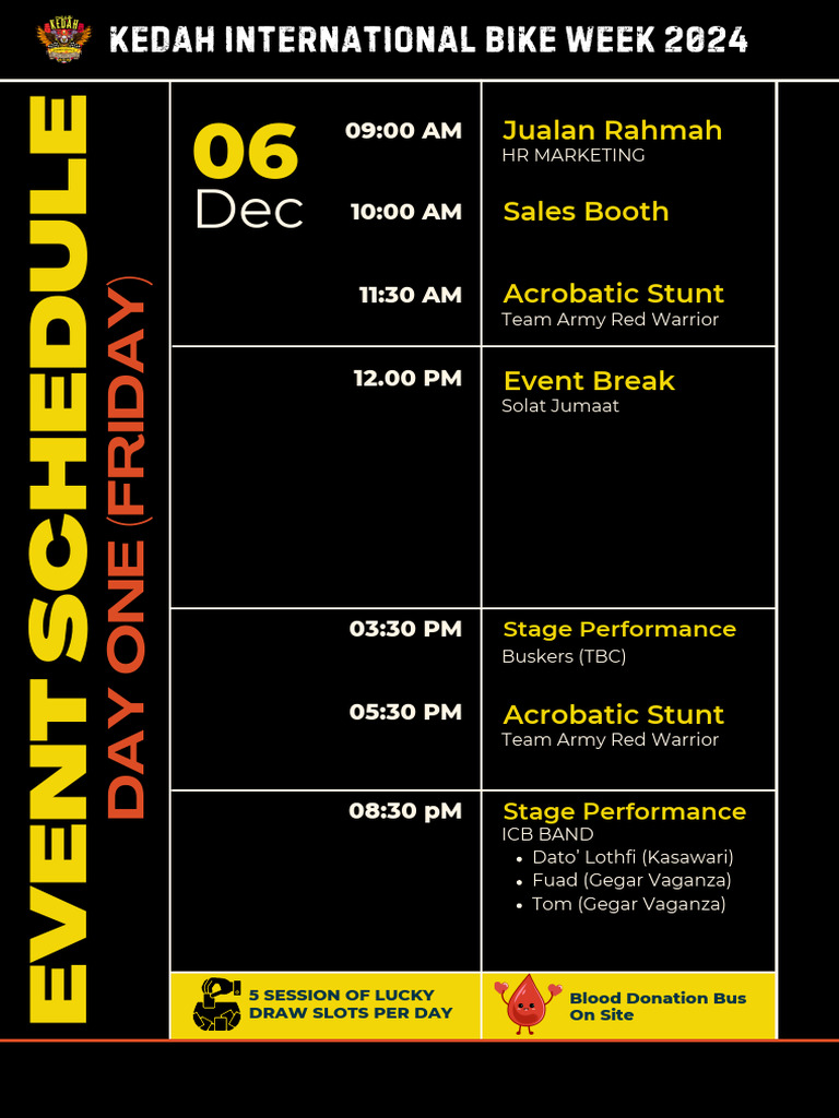 Kdibw24 - Final Event Tentative | PDF