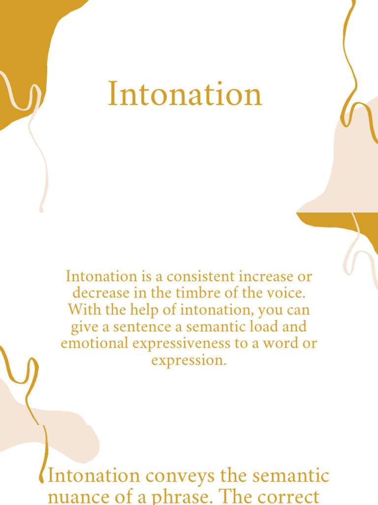 Intonation PDF | PDF